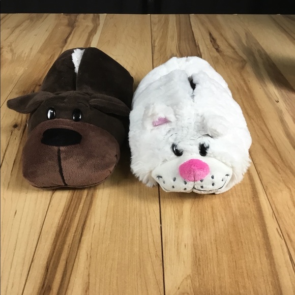 Flip a Zoos | Shoes | Flipazoos Kids Slippers Brown Labwhite Cat | Poshmark